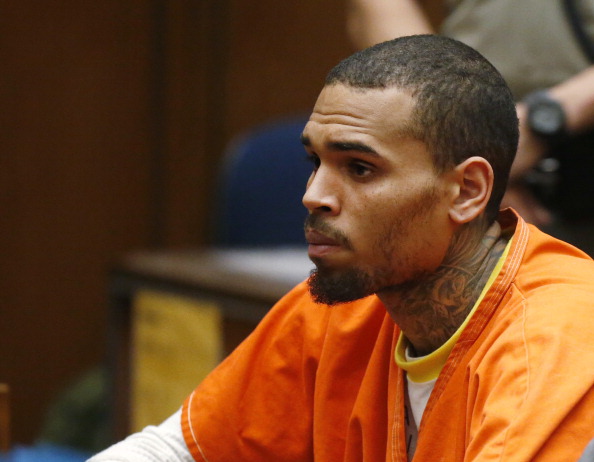 Chris Brown Wears Orange Jail Suit to Court