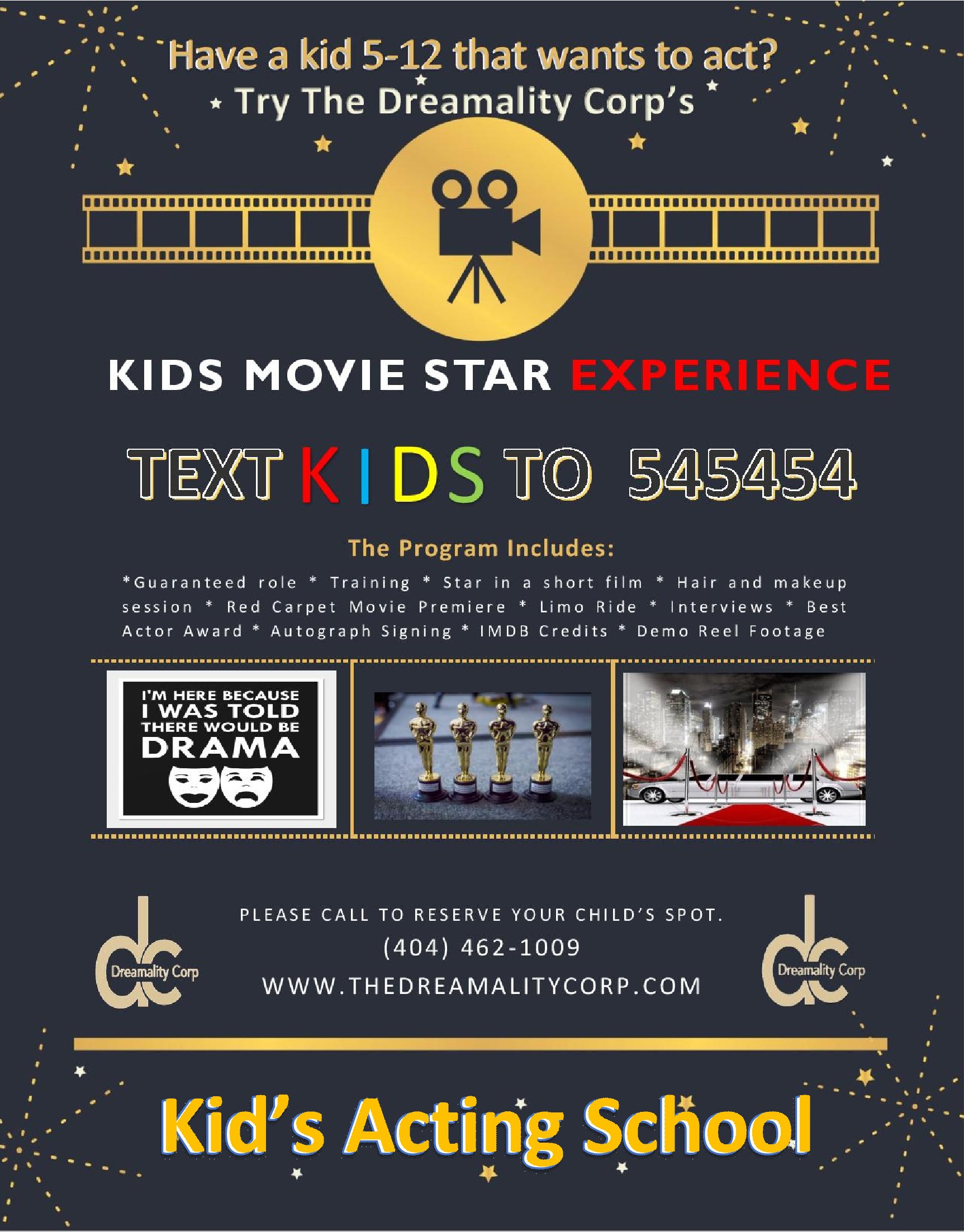 Dreamality Corps: Kids Movie Star Experience - Hot 107.9 - Hot Spot ATL